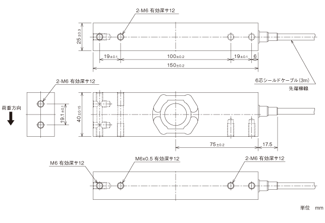 シングルポイント型ロードセル PW15AH | UNIPULSE